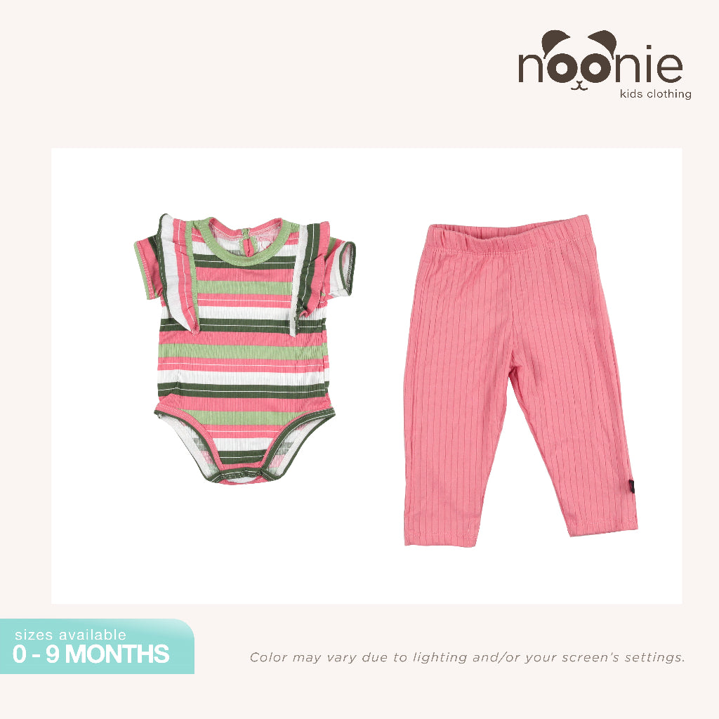 Noonie- Babies Set (0-9M) - Baby Clothes for Girl - Onesies & Leggings ...